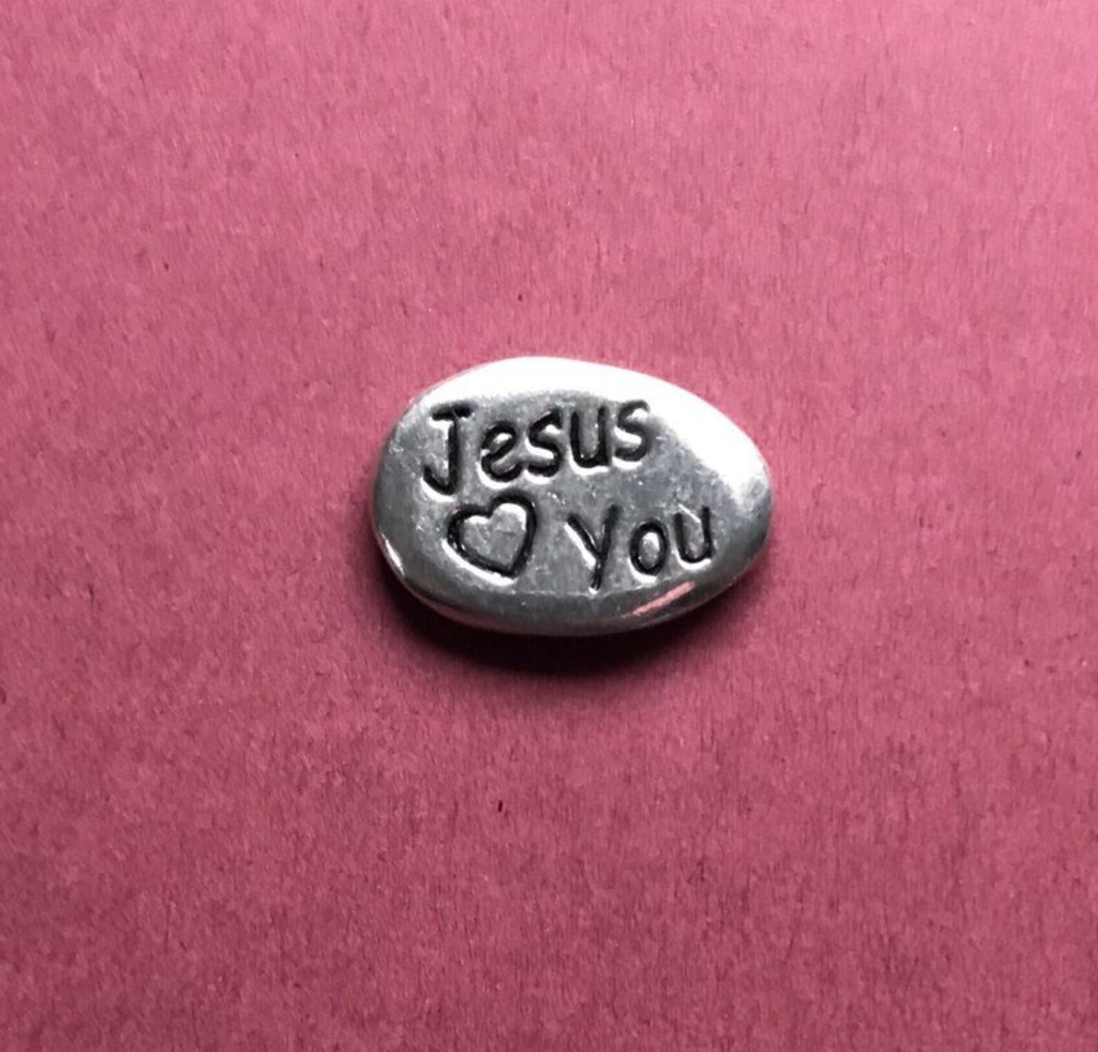 Jesus Loves You Pocket Stone - Etsy