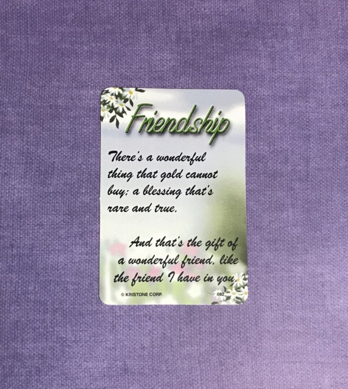 Friendship Poem Card - Etsy