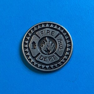 Firefighter Pocket Token - Etsy