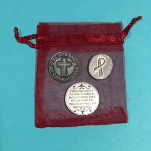 Set of 3 Cancer Pocket Tokens Gift Set - Etsy