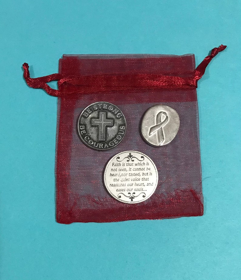 Set of 3 Cancer Pocket Tokens Gift Set - Etsy