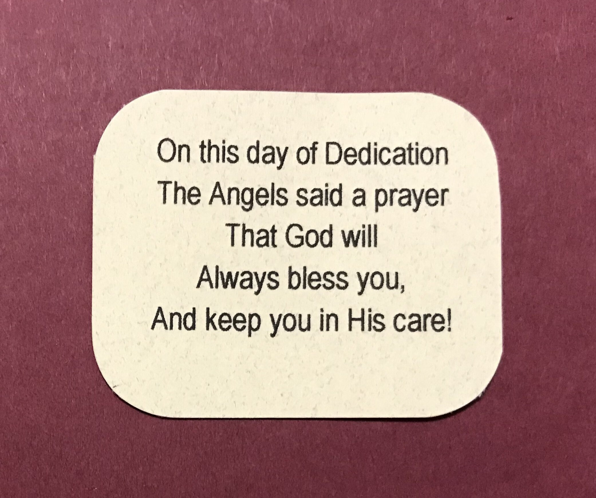 Dedication Token Gift Set | Etsy