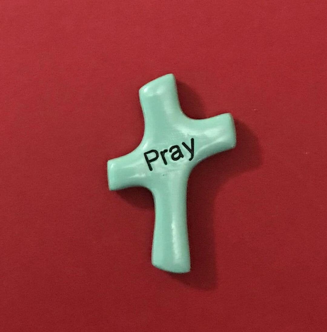 Pray Mini Palm Cross - Etsy