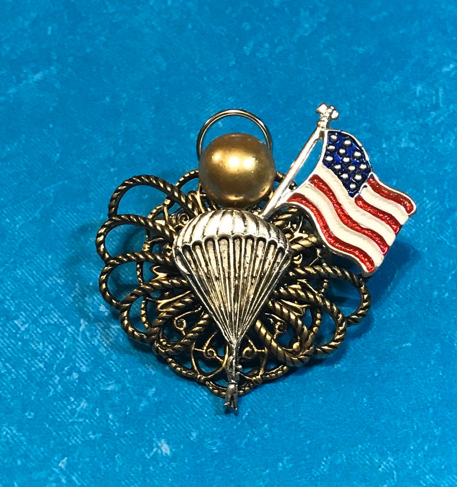 Airborne Angel Pin, Military Pin, Badge - Etsy