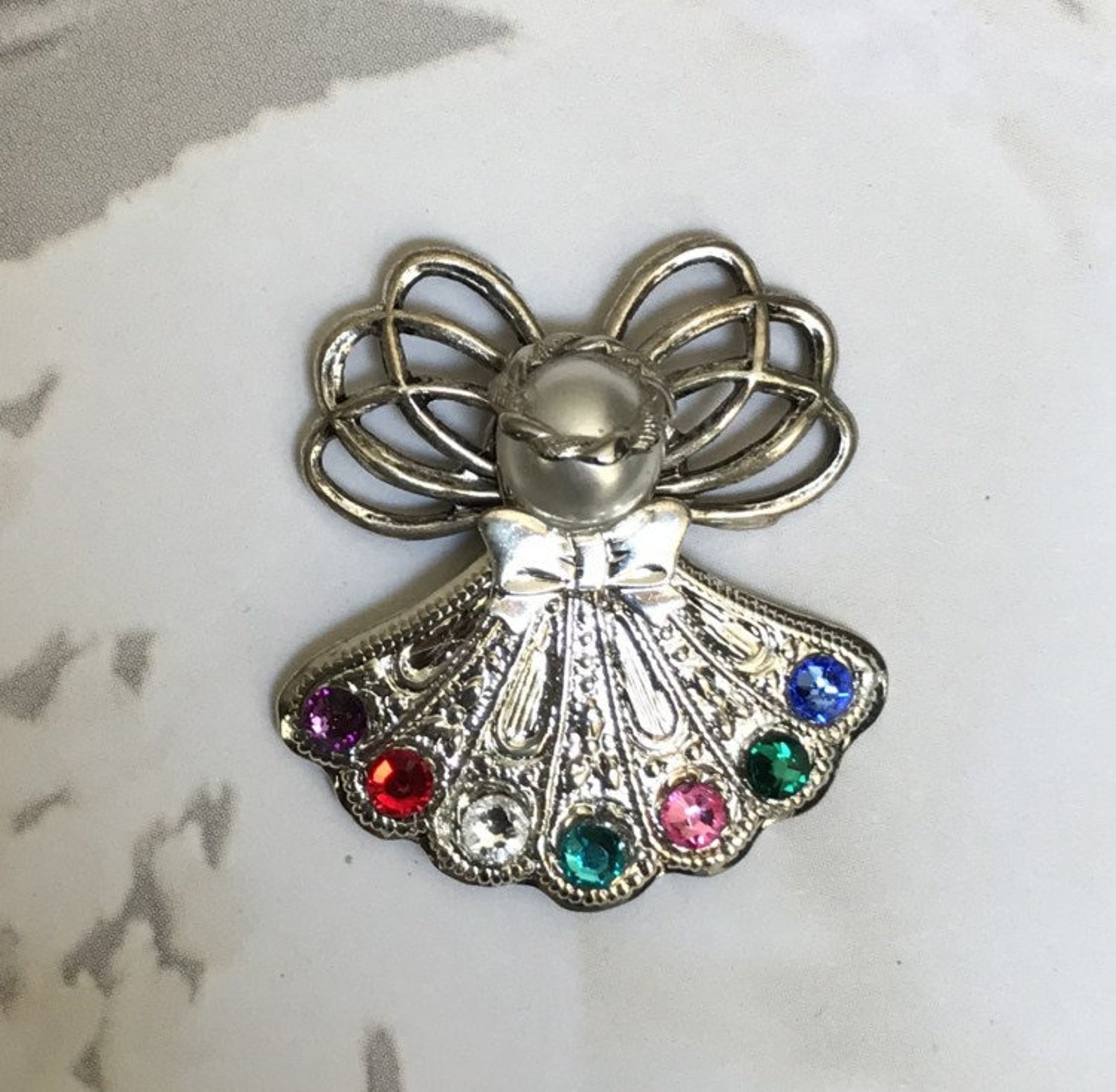 Birthstone Angel Pin #253P - Etsy