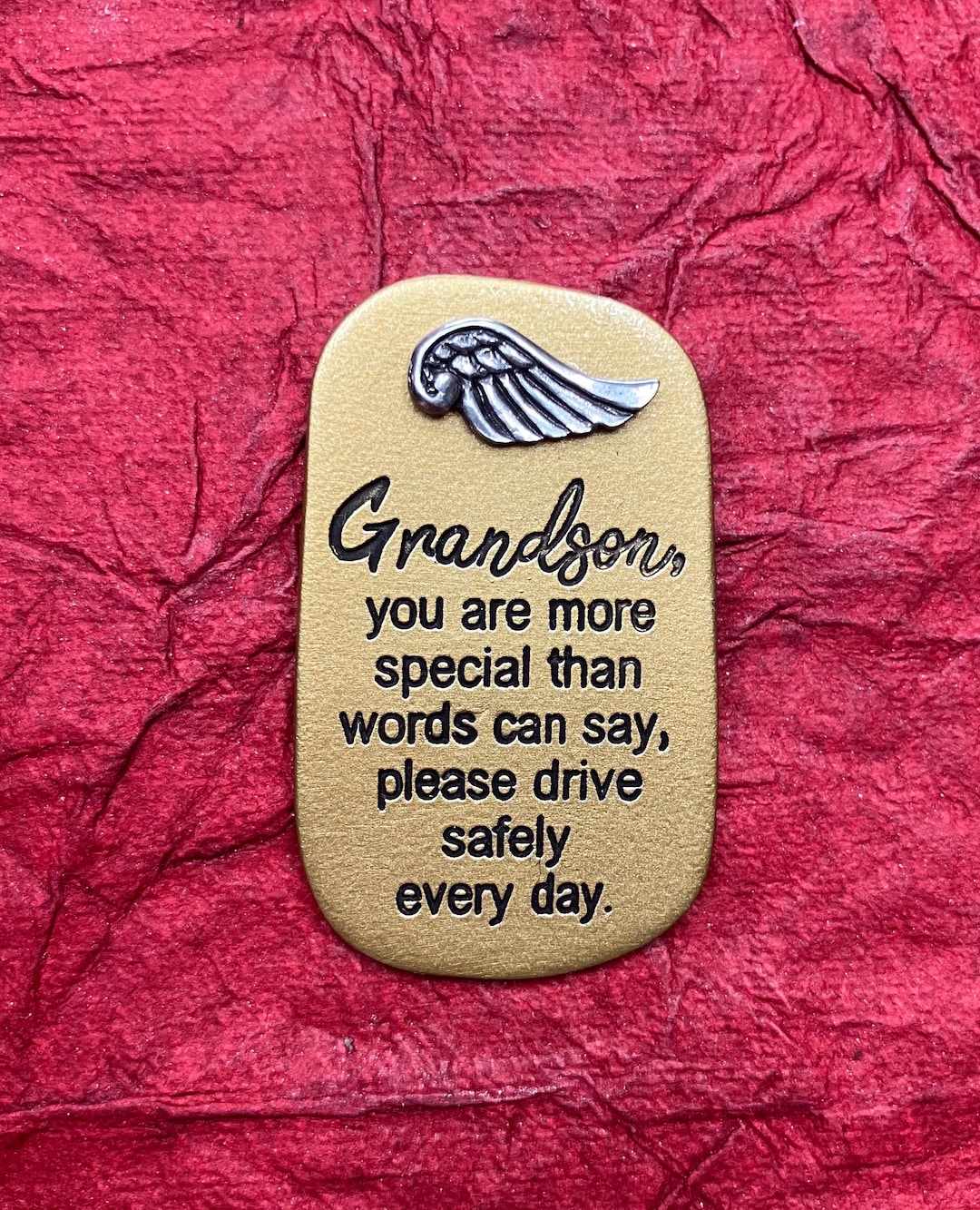 Grandson Angel Wing Visor Clip - Etsy