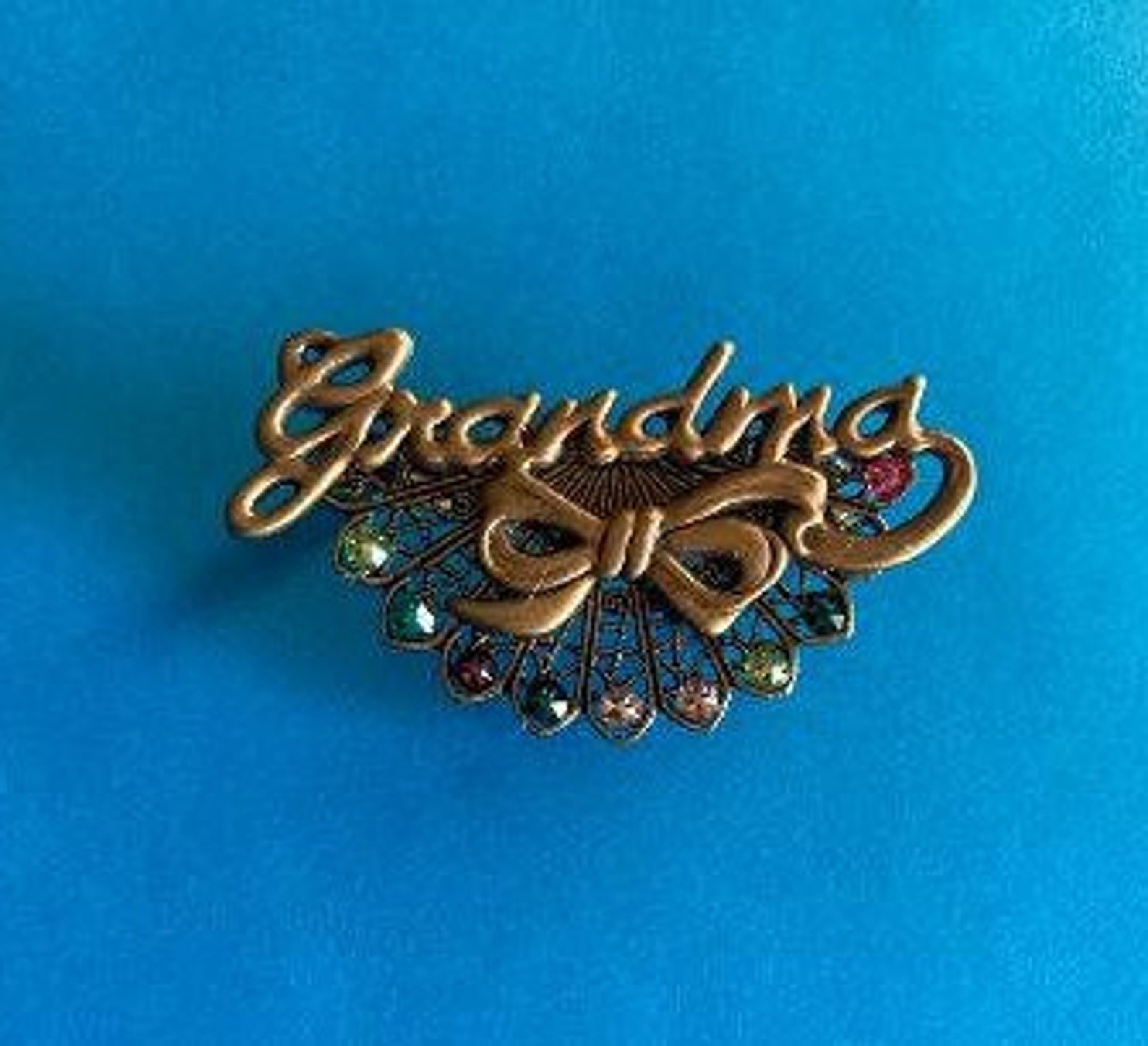 Grandma Birthstone Pin - Etsy