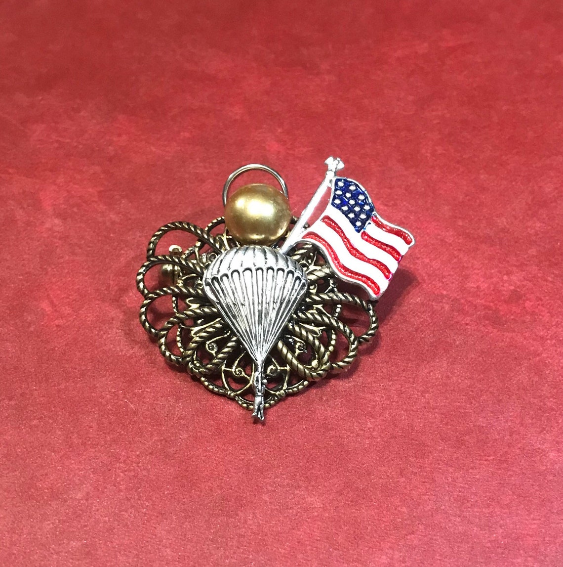 Airborne Angel Pin Military Pin Badge - Etsy