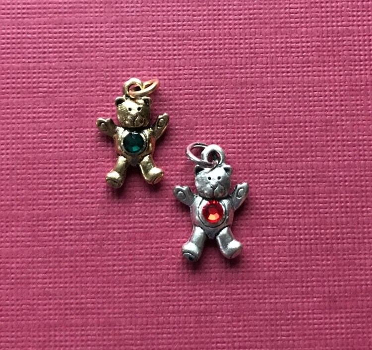 Birthstone Bear Charm - Etsy