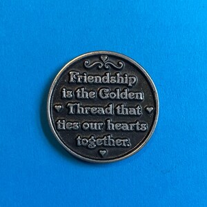Friendship Token: Golden Thread Keepsake (1 1/8") - Etsy