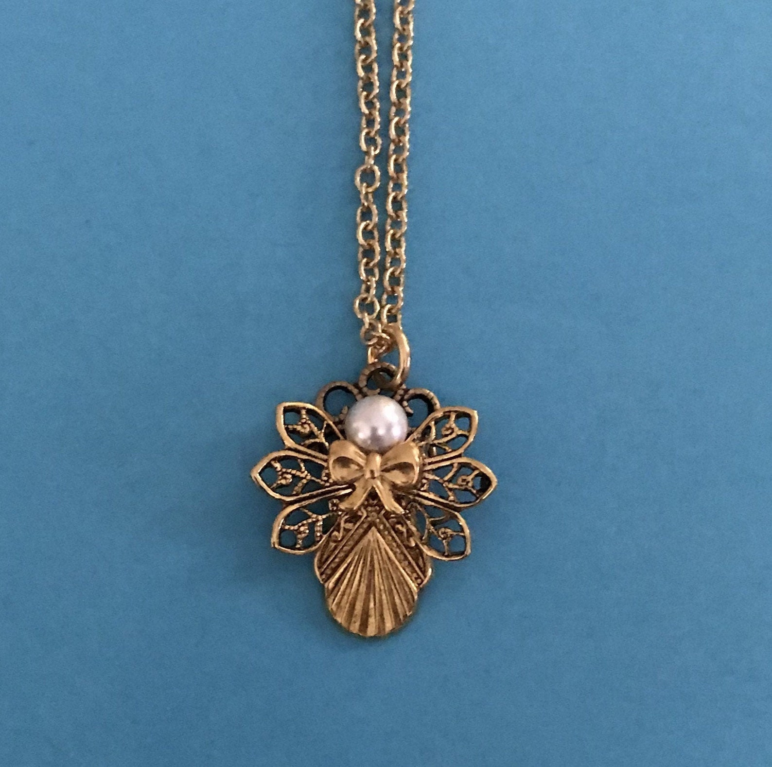 Guardian Angel Necklace 136PN - Etsy