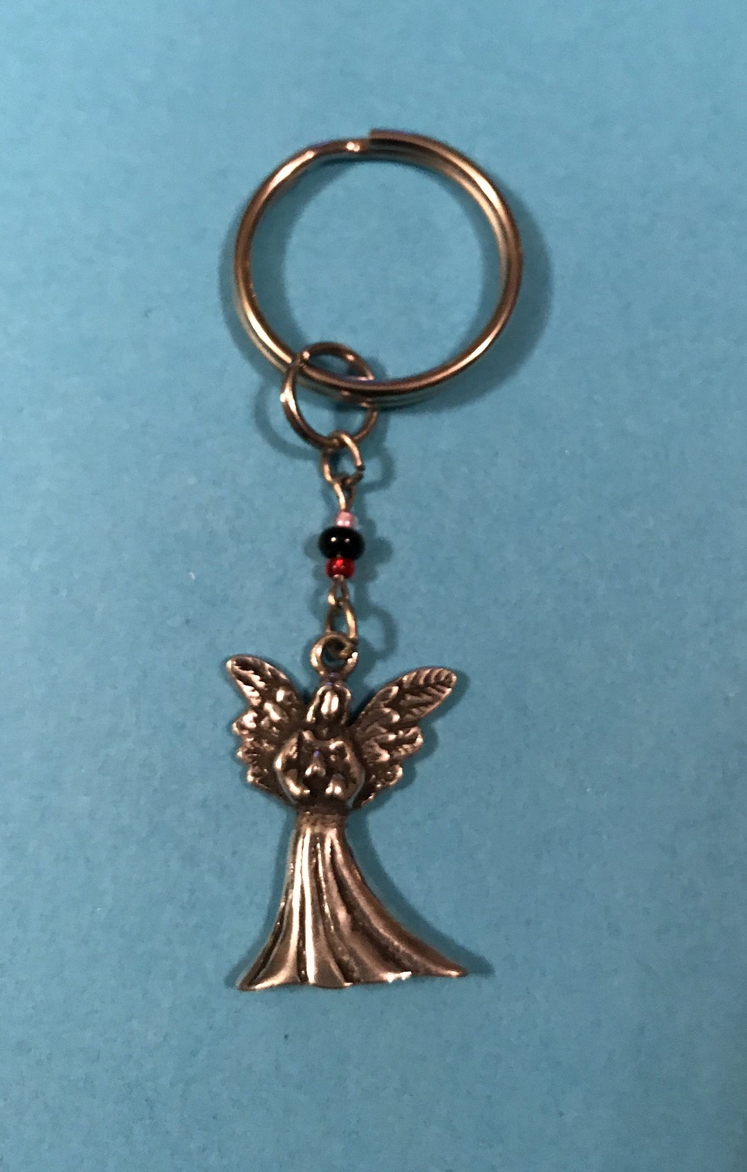 Guardian Angel Key Ring - Etsy