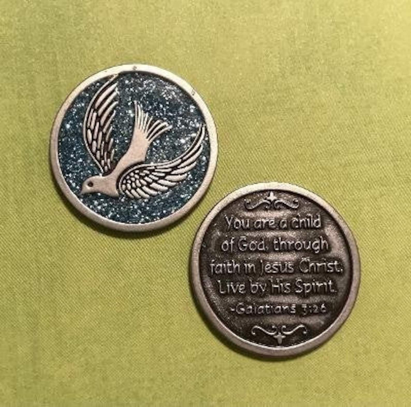 Dove Holy Spirit Companion Coin - Etsy