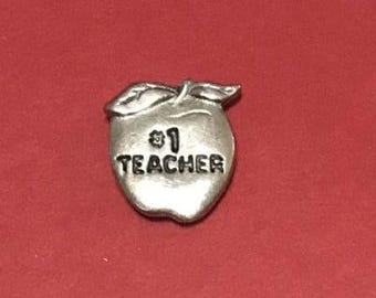 Number One Teacher Brooch Teacher Gift - Etsy