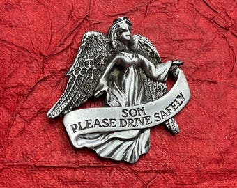 Visor Clip Guardian Angel Never Drive Faster Than Your Guardian Angel ...