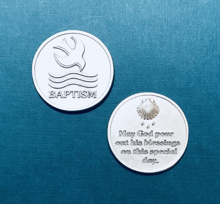 Baptism Pocket Token - Etsy