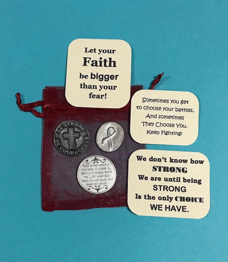 Set of 3 Cancer Pocket Tokens Gift Set - Etsy