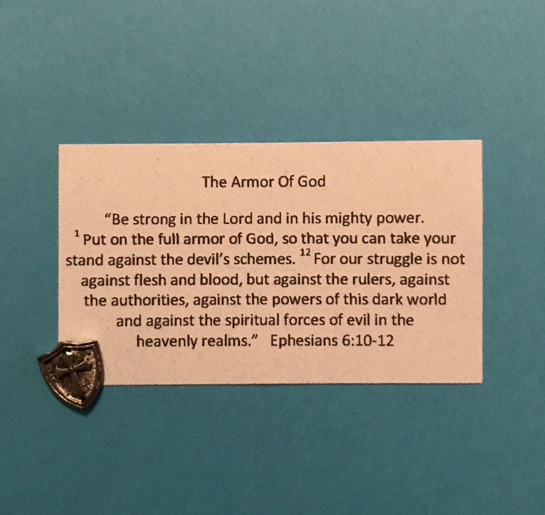 Armor of God Token (with Card) - Etsy