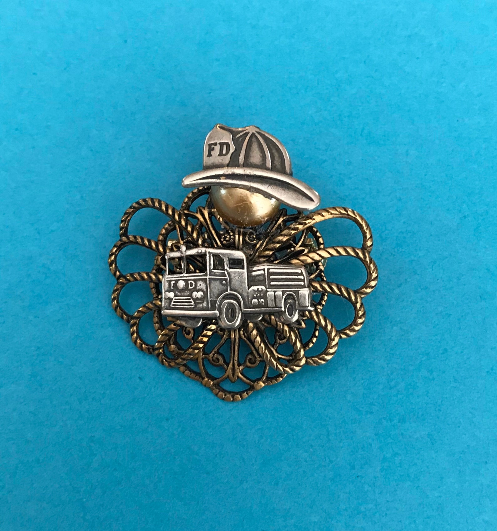 Firefighter Angel Pin - Etsy