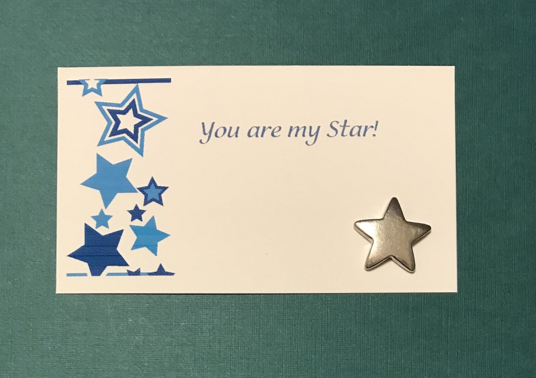 You Are My Star Card and Star Token - Etsy