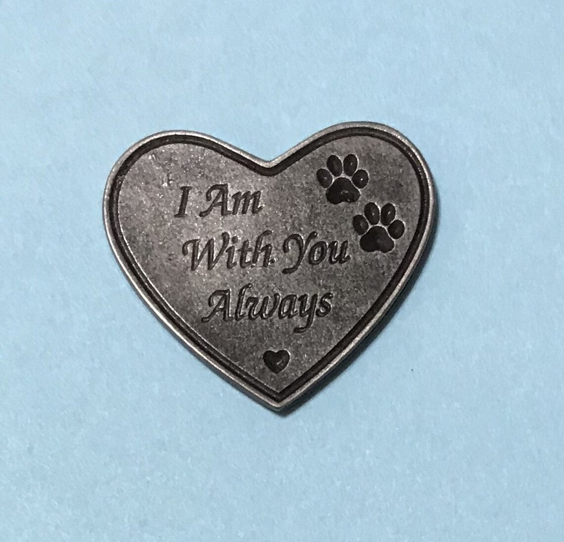Loss of Pet Heart Pocket Token | Etsy