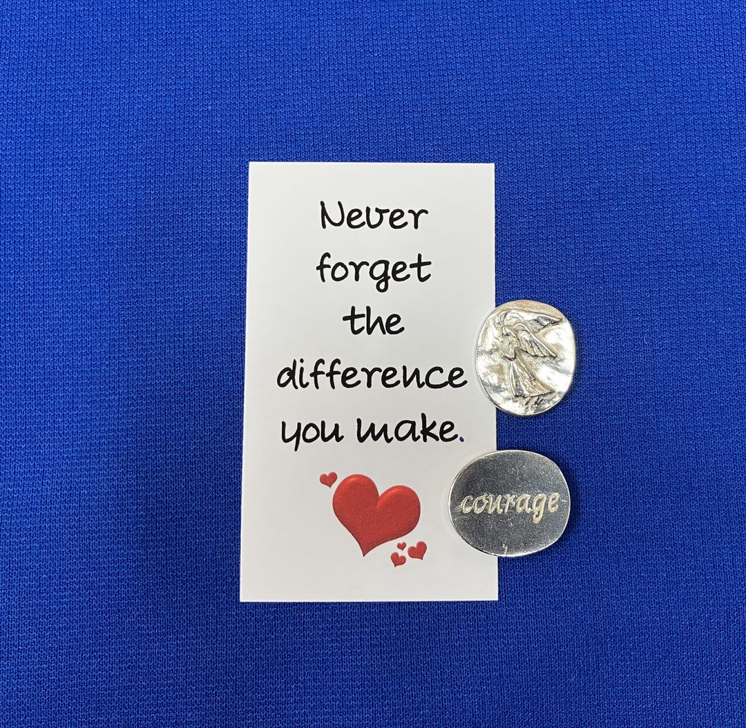 Safe Travel Gift Set: Silver-plated Angel Token & Card - Etsy