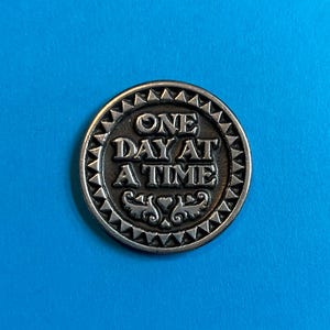 One Day at A Time Pocket Token - Etsy