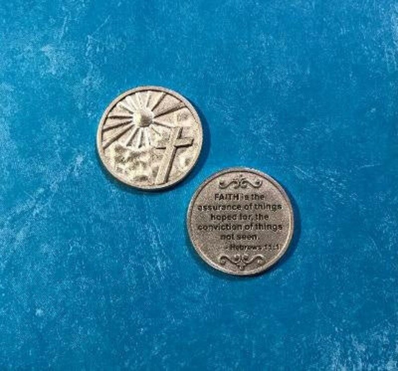 Faith Is... Pocket Token - Etsy