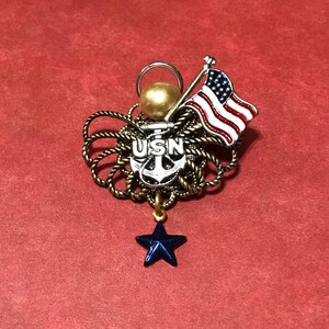 Navy Blue Star----navy Gold Star, Angel Pin - Etsy