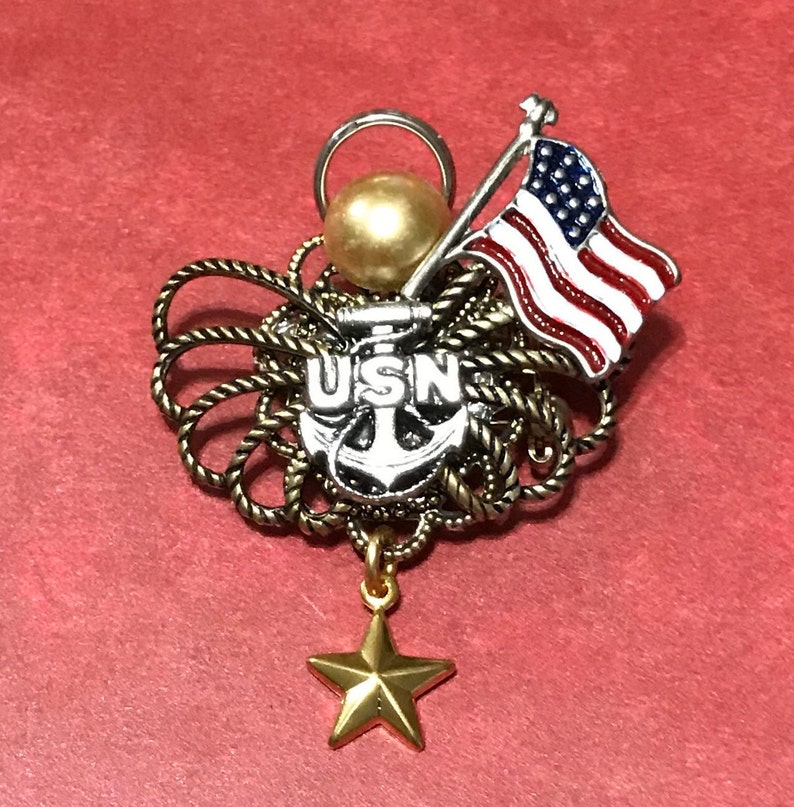 Navy Blue Star----navy Gold Star, Angel Pin - Etsy