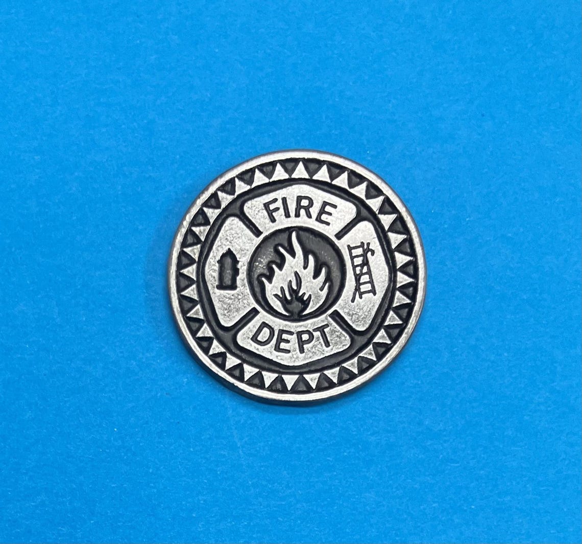 Firefighter Pocket Token - Etsy