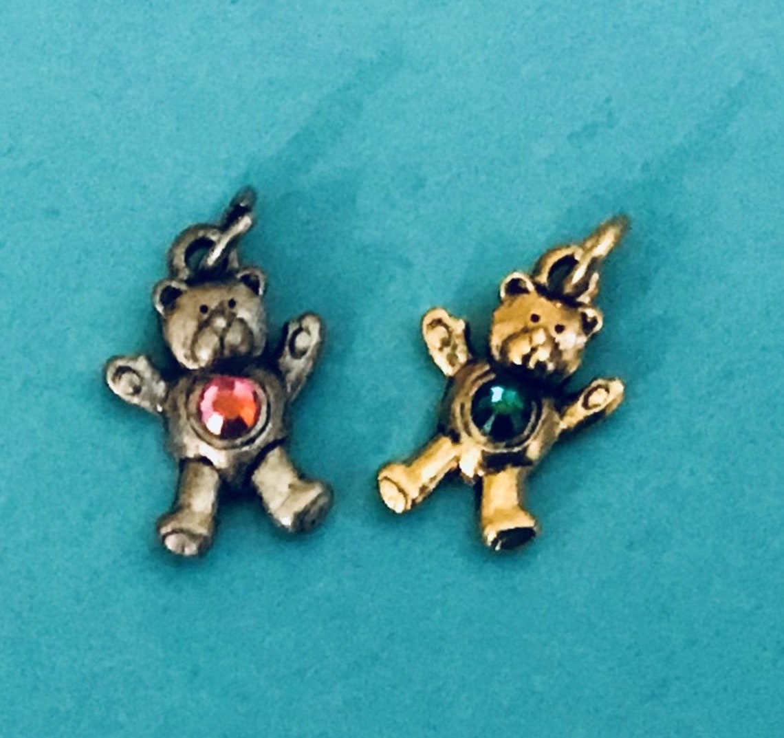 Birthstone Bear Charm - Etsy