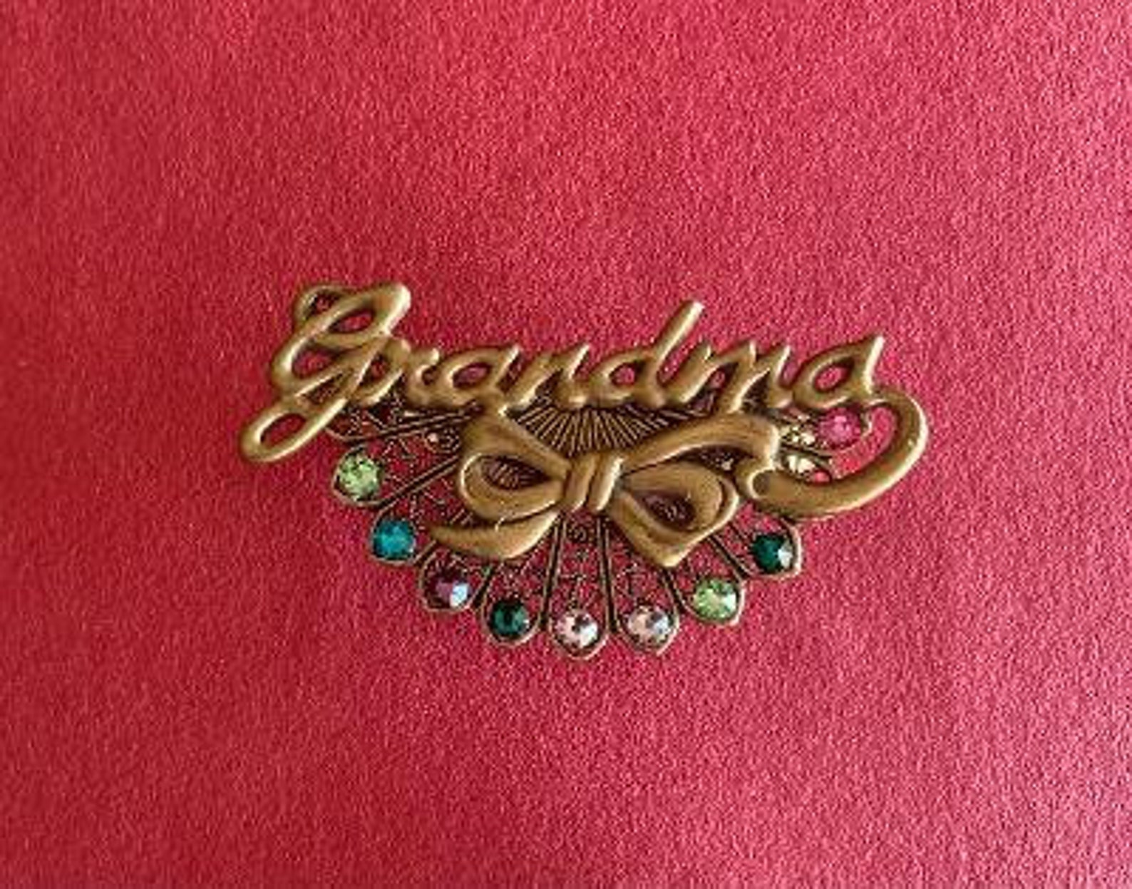 Grandma Birthstone Pin - Etsy