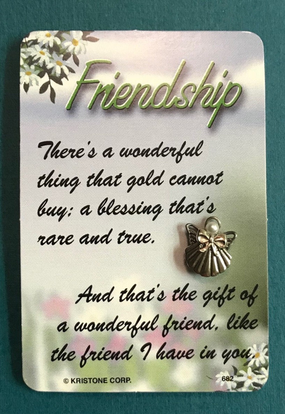 Friendship Angel Pin and Poem Card Set | Etsy