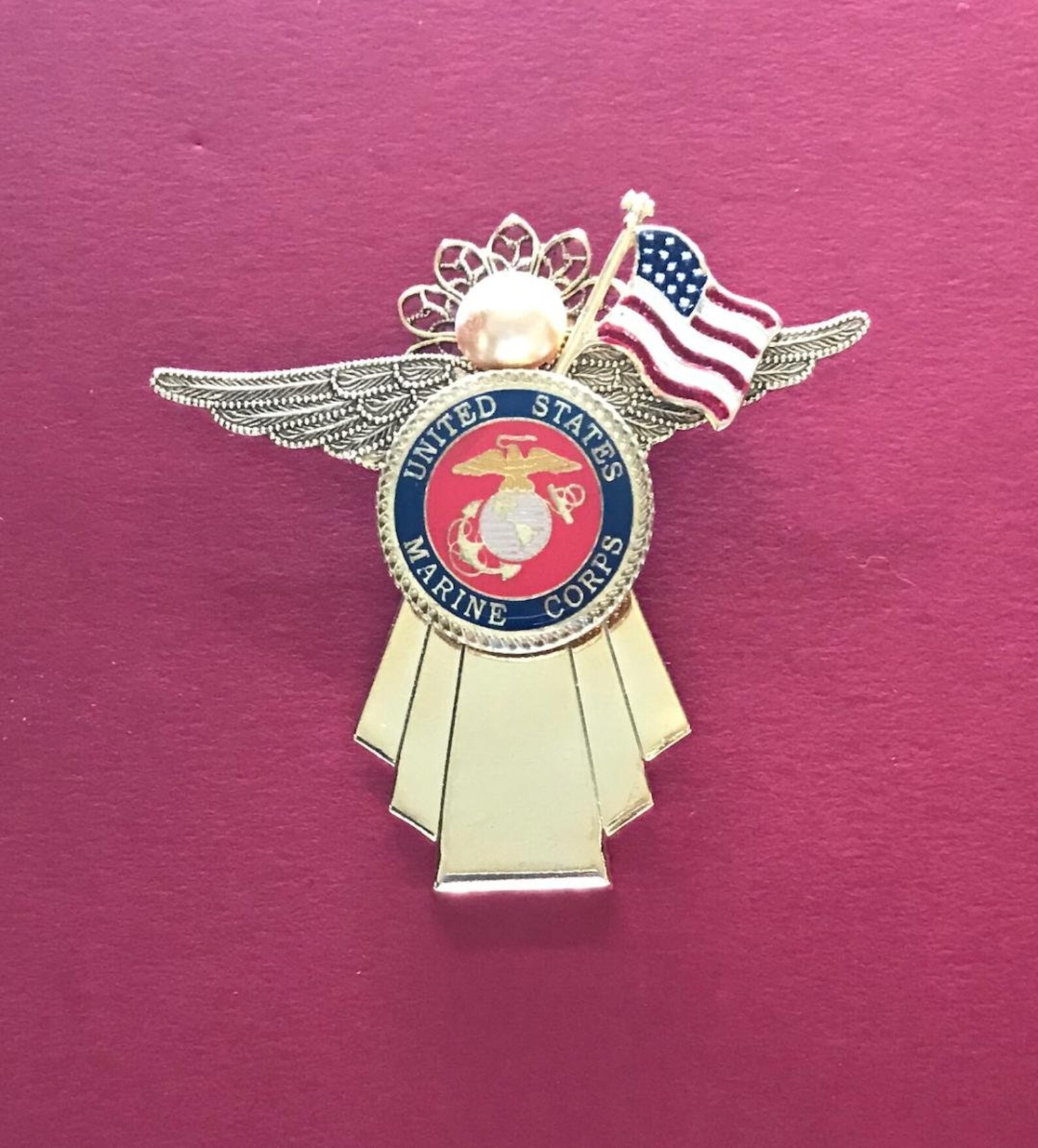 Marine Angel Pin | Etsy