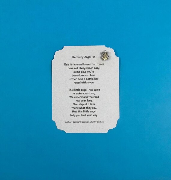 Recovery Angel Pin | Etsy
