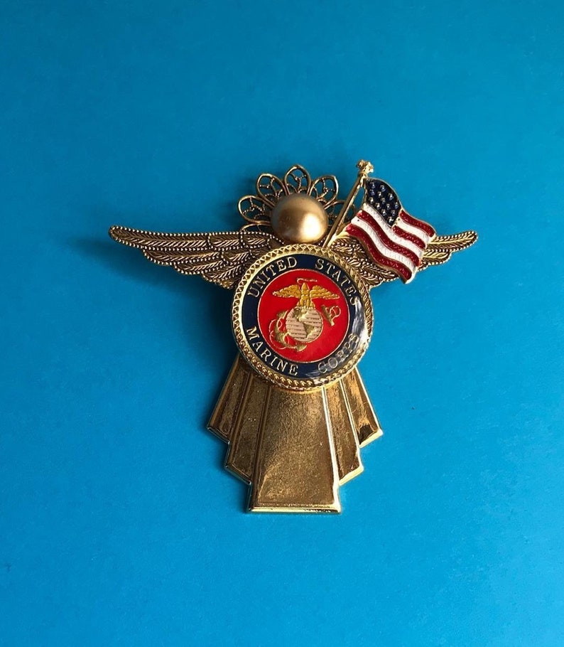 Marine Angel Pin - Etsy