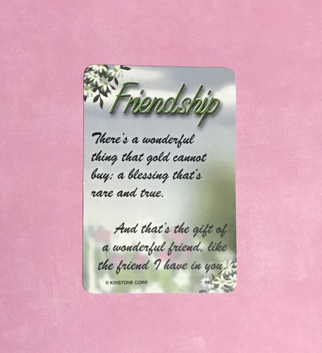 Friendship Poem Card - Etsy