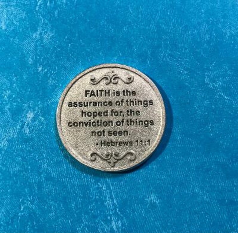 Faith Is... Pocket Token - Etsy