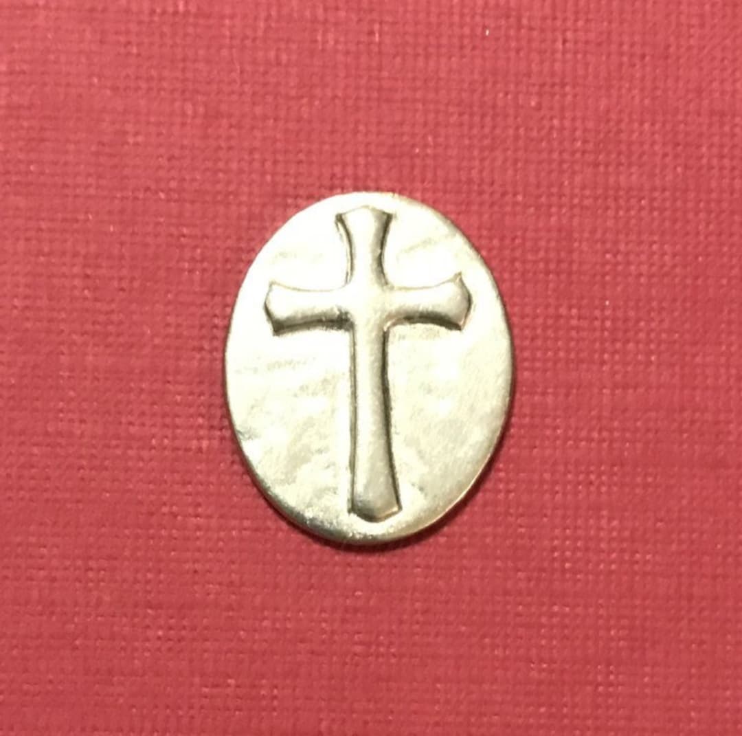 Silver Pocket Cross - Etsy