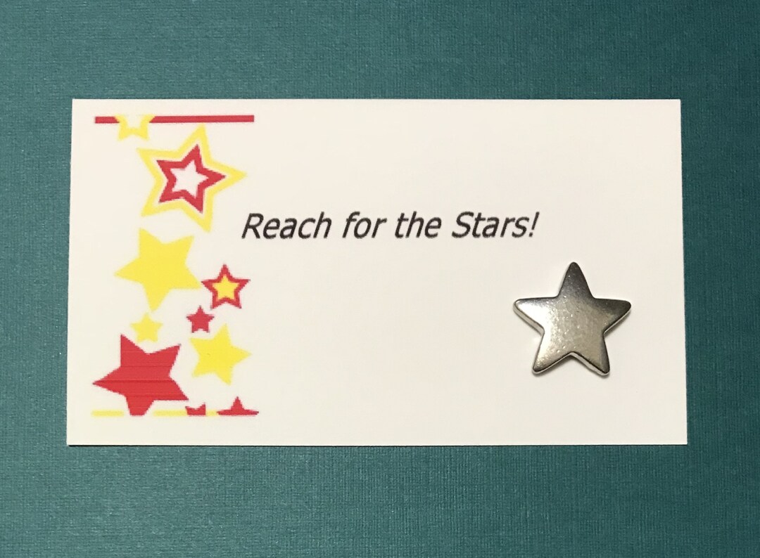 Reach for the Stars Card & Star Token - Etsy