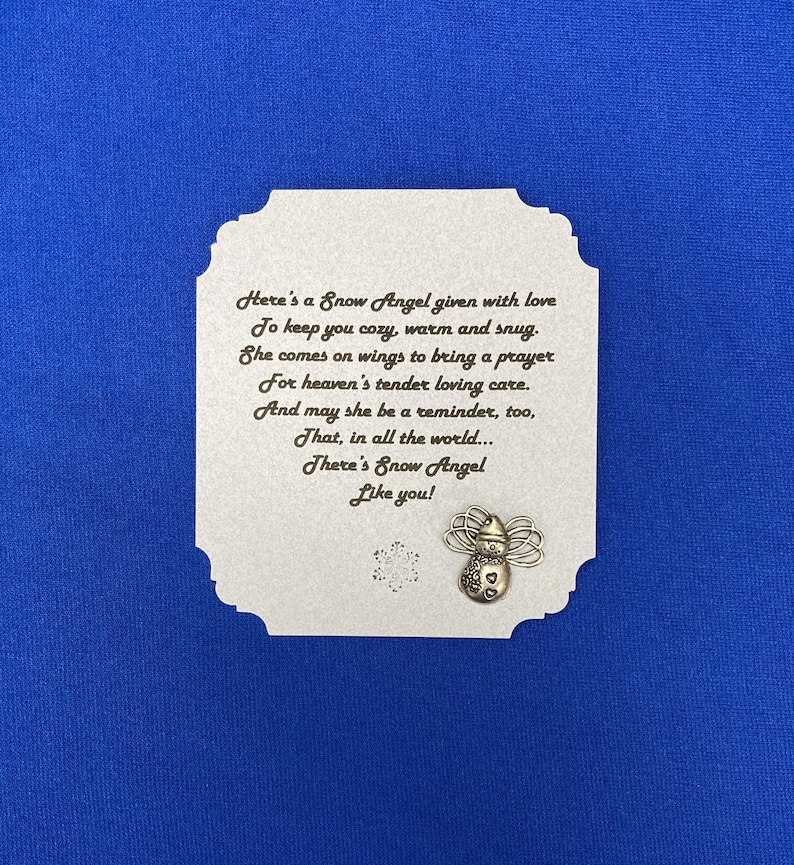Snow Angel Like You Pin & Poem Set - Etsy