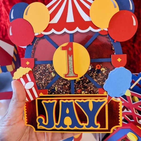 Circus Cake Topper - Etsy