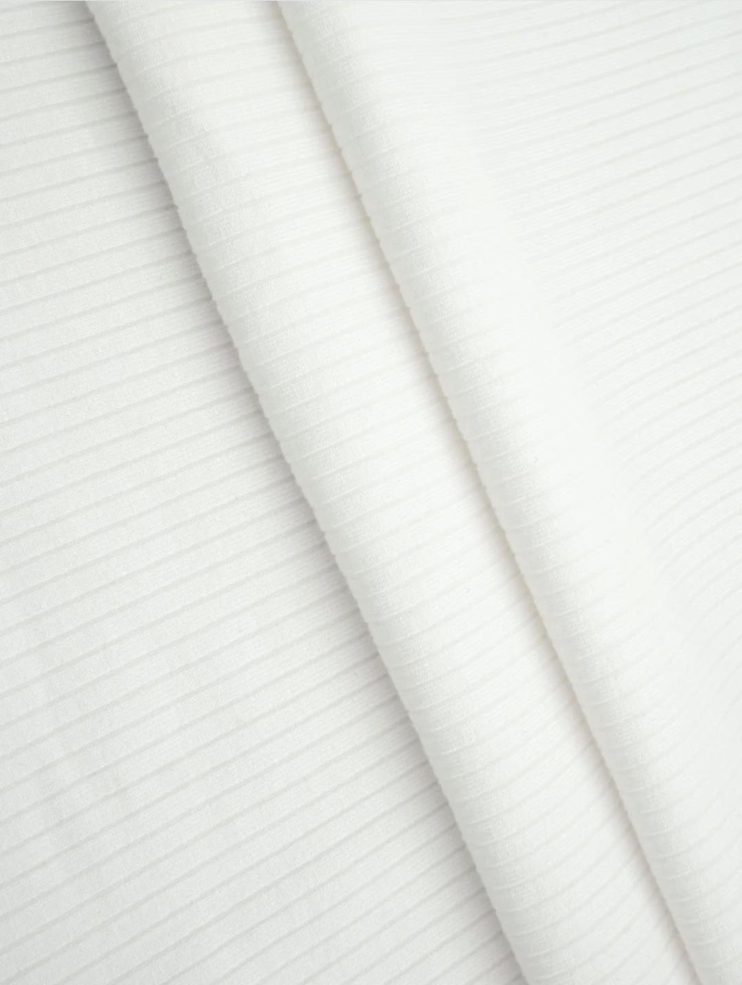 Solid Ivory Heavy Rib Knit Fabric by the Yard Heavy Yummy Rib Knit ...