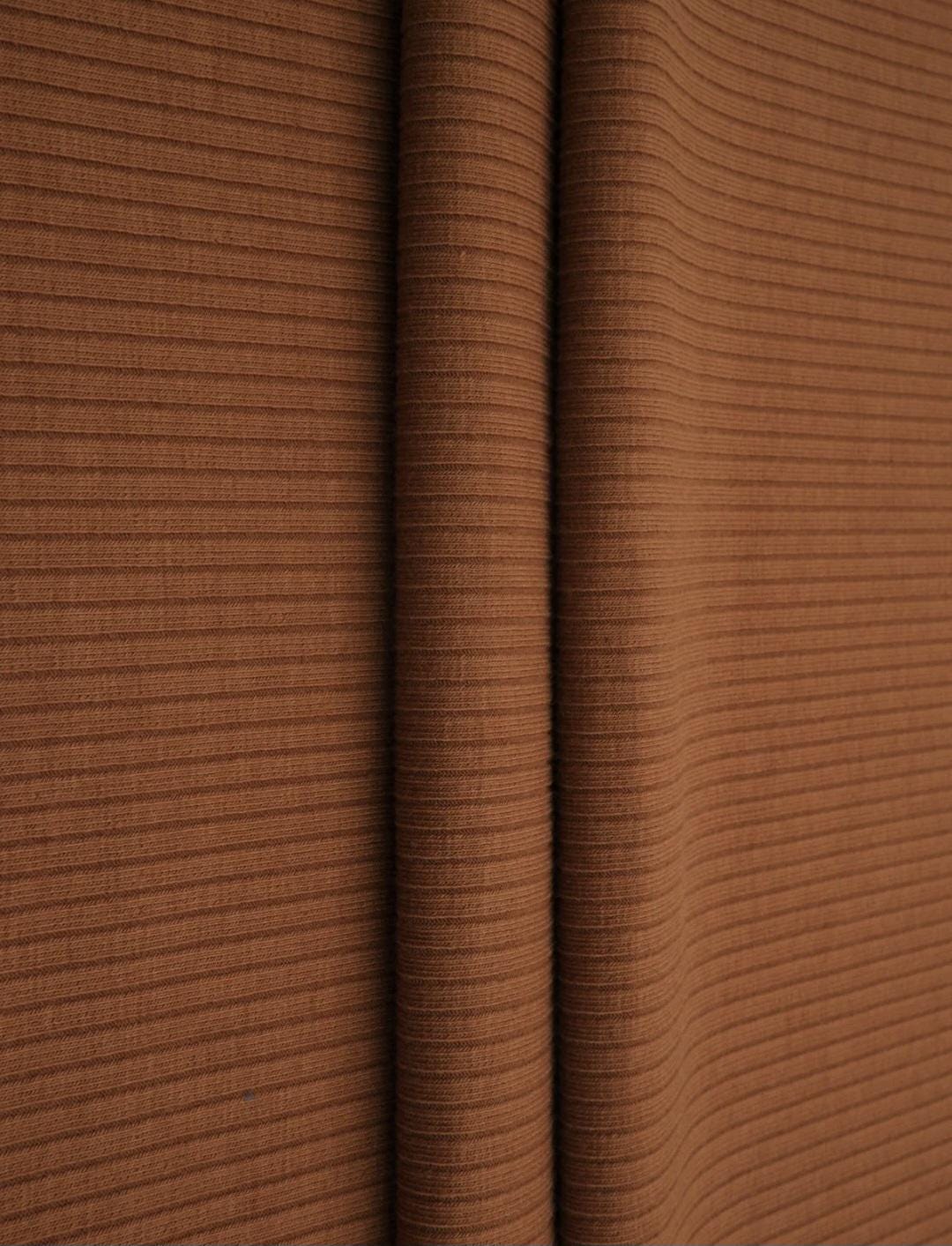 Solid Rust Heavy Rib Knit Fabric by the Yard Heavy Yummy Rib Knit ...