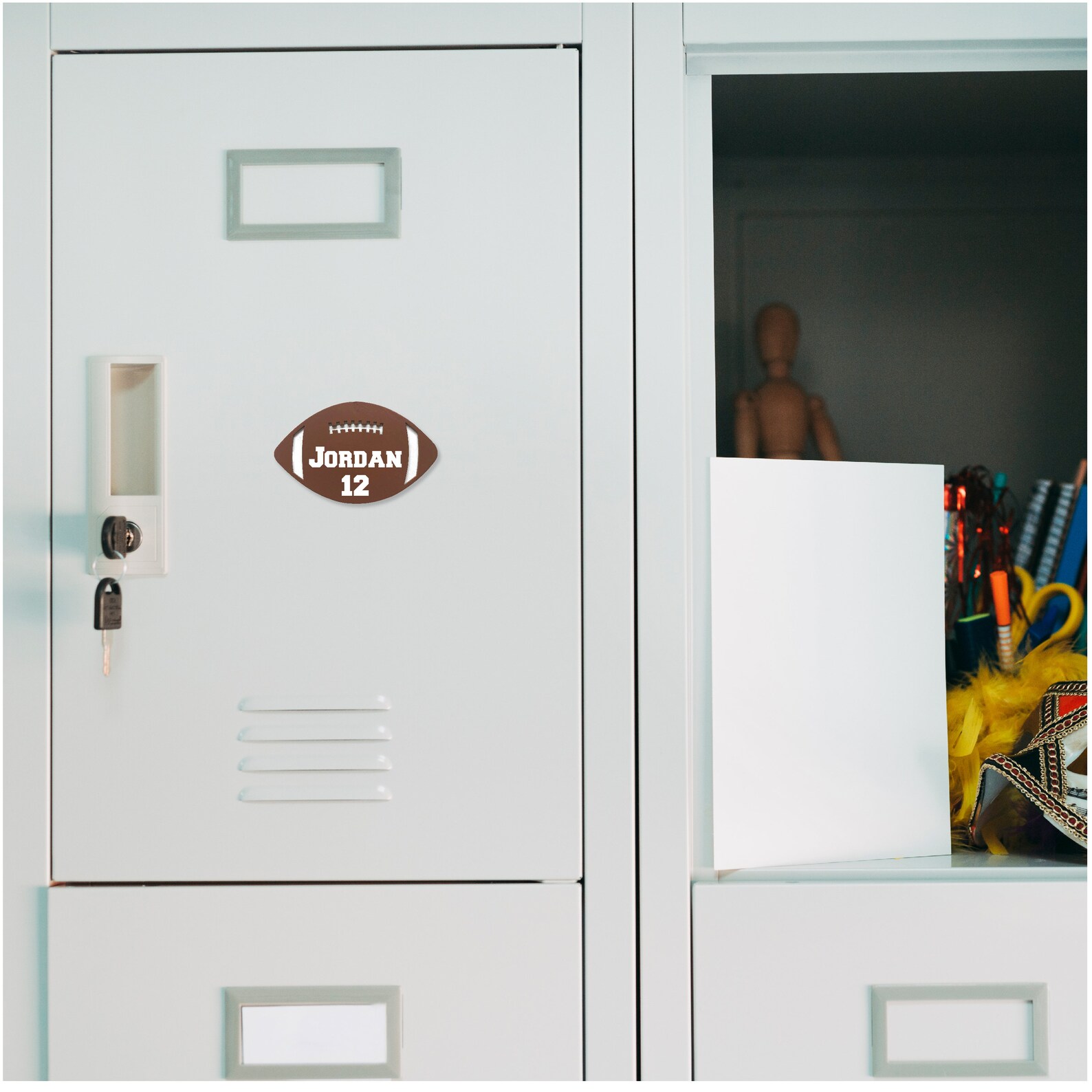 Personalized Football Magnet Custom Wood Football | Etsy