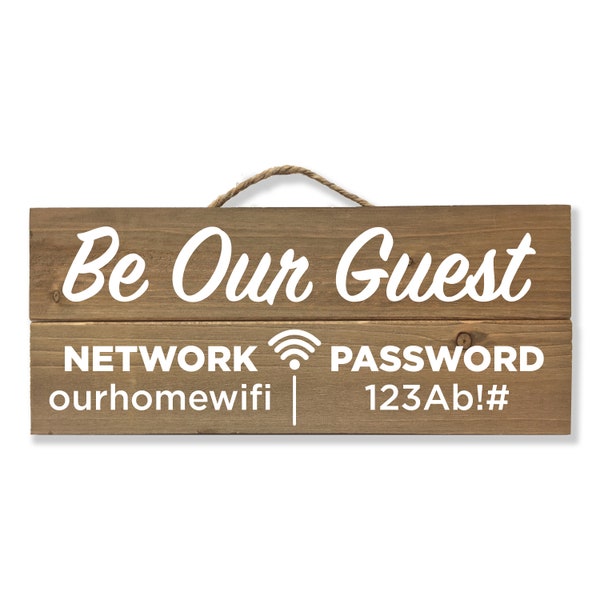 Guest Room Wifi Login - Etsy