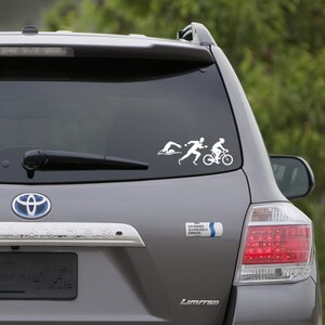 Triathlon Decal, Swim, Bike, Run Decal, Triathlon Sticker, Triathlon ...