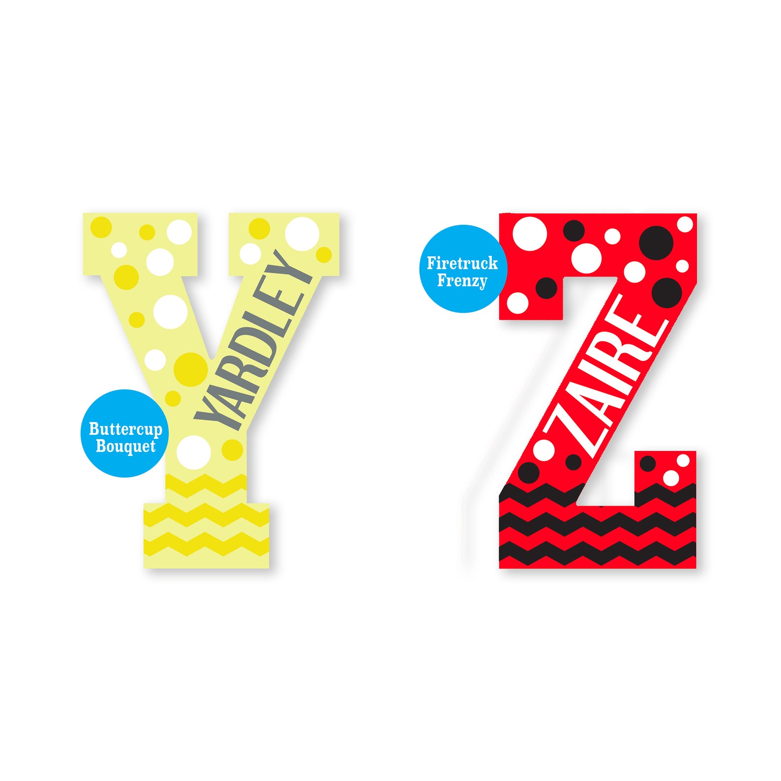 Personalized Baby Name and Initial Wall Art, Kids Door Sign, Baby Name ...