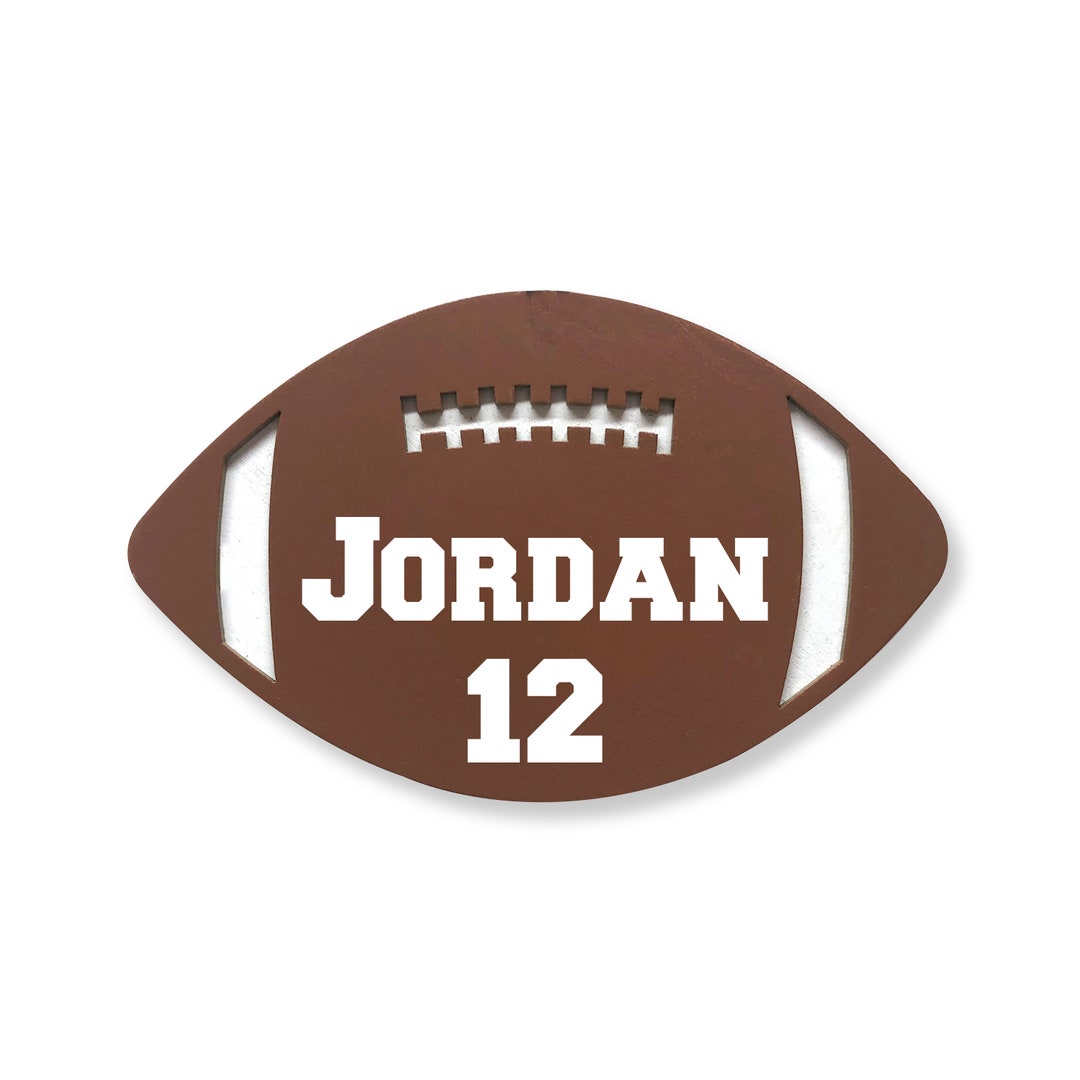 Personalized Football Magnet Custom Wood Football - Etsy